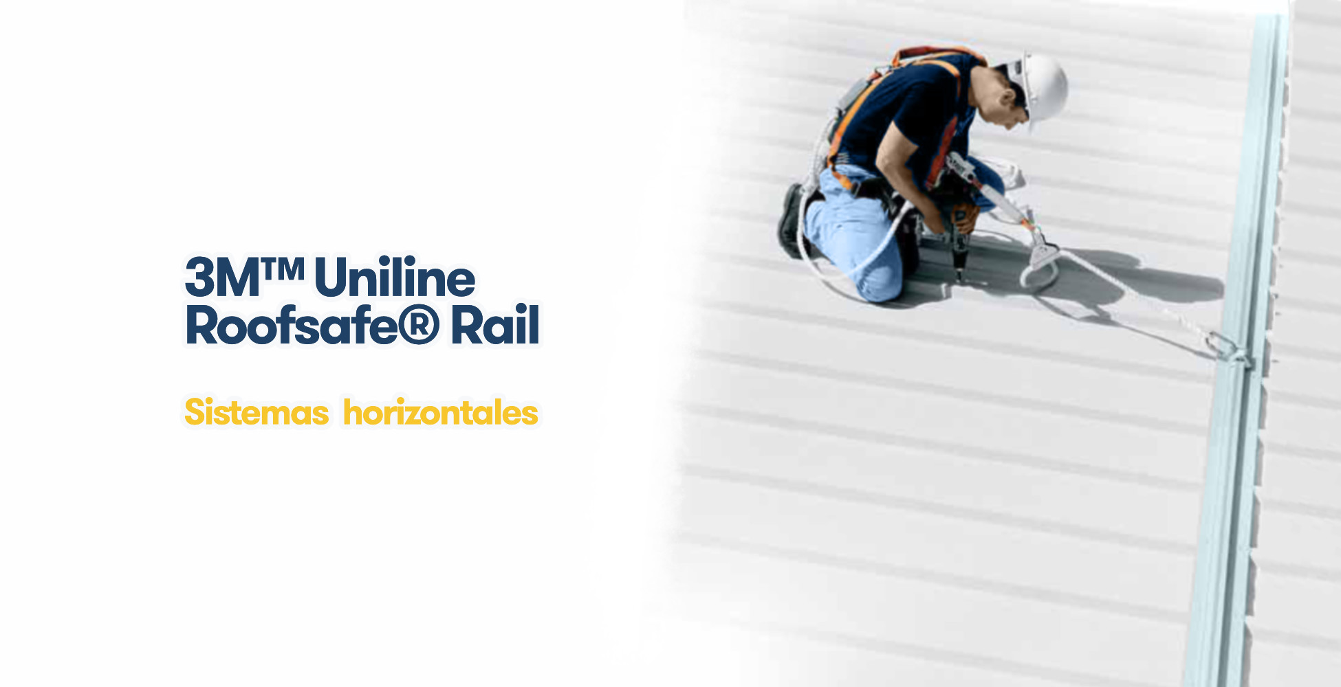 Sistema contra caídas 3M™ Uniline® Roofsafe Rail - Tonicomsa S.A.